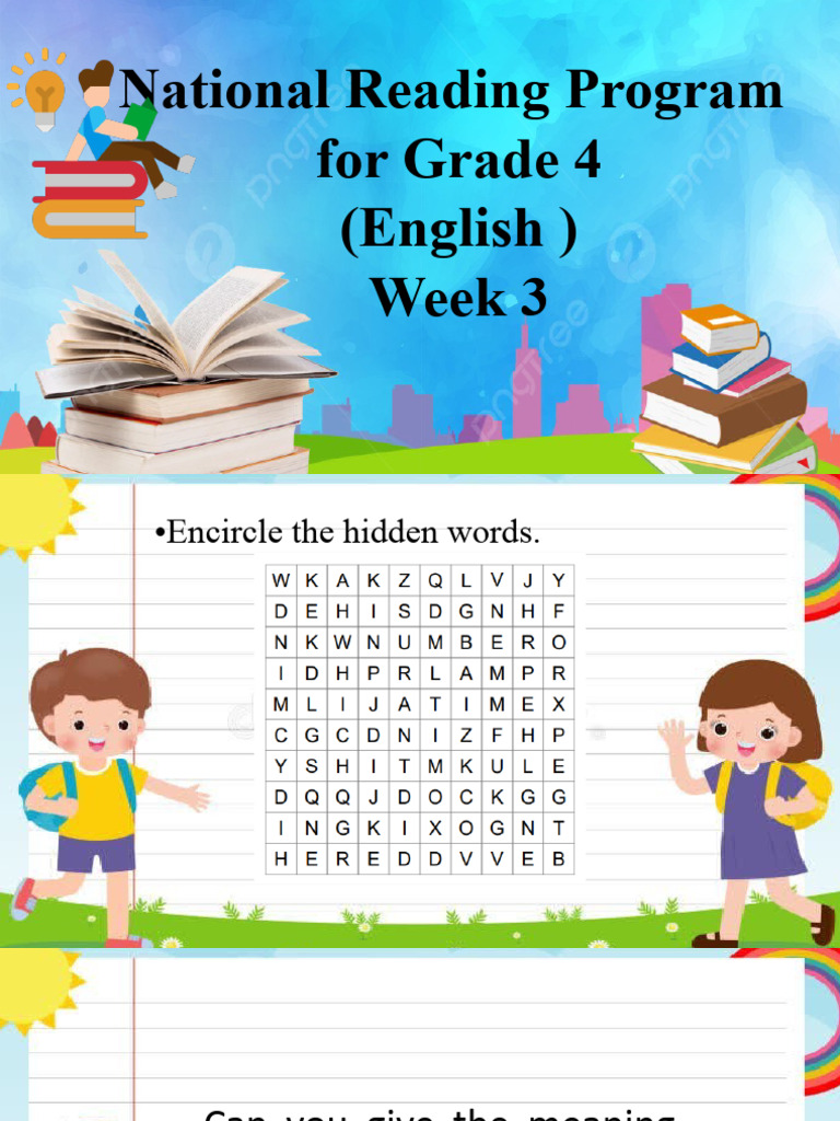 Grade 4 National Reading Program | PDF | Language Arts & Discipline ...