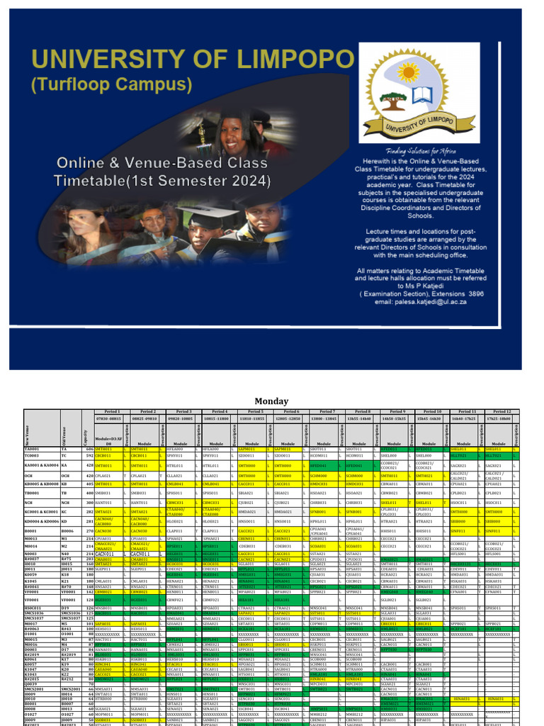 2024 Academic Timetable Overview | PDF | Academia