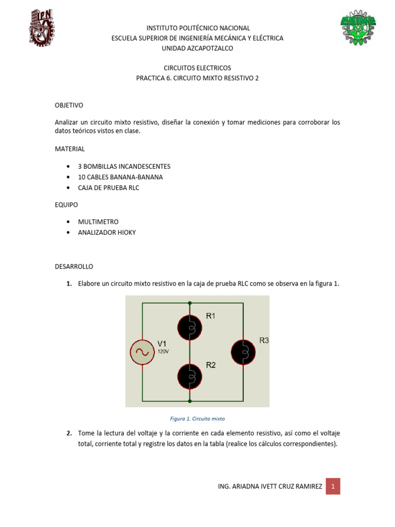 PRACTICA 6 CIRCUITO MIXTO 2 | PDF