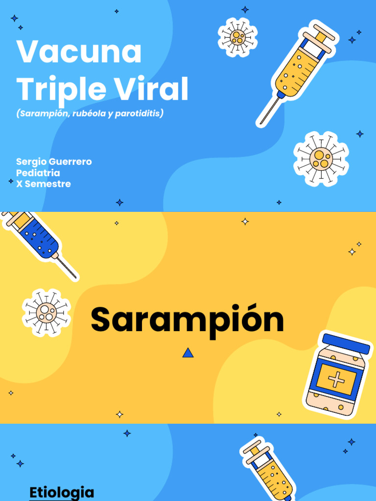 V. Triple Viral | PDF | Sarampión | Epidemiología