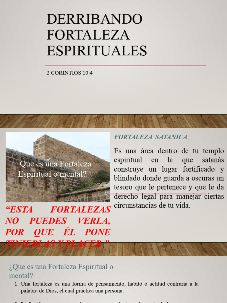 Derribando Fortaleza Espirituales | Descargar gratis PDF | Pecado ...