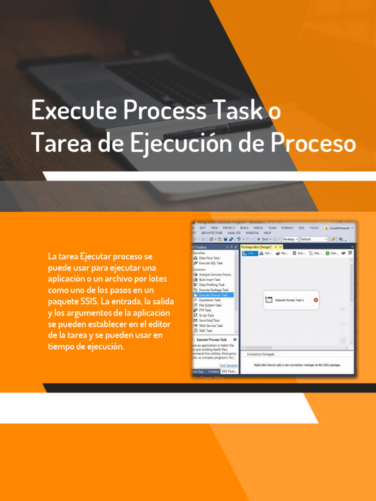 Execute Process Task o Tarea de Ejecución de Proceso | PDF