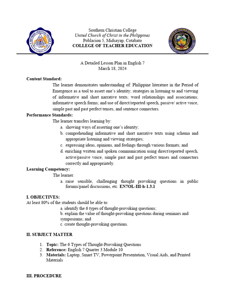 27 Thought-Provoking Questions | PDF | Learning | Question