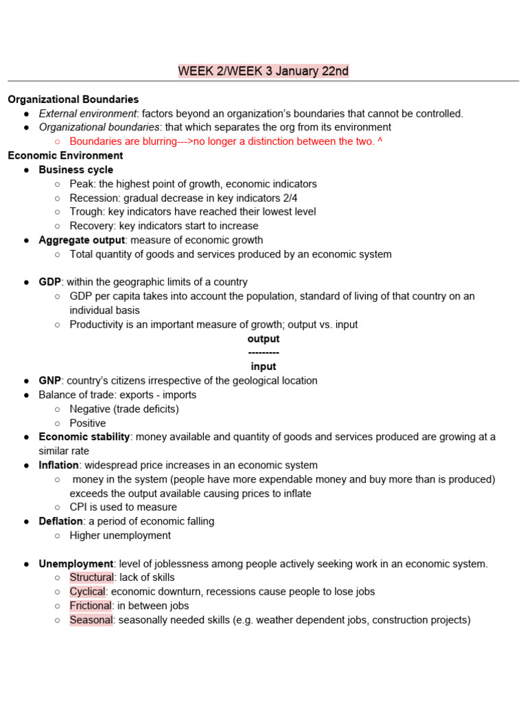 BUS 200 Lecture Notes | PDF | Leadership | Strategic Management