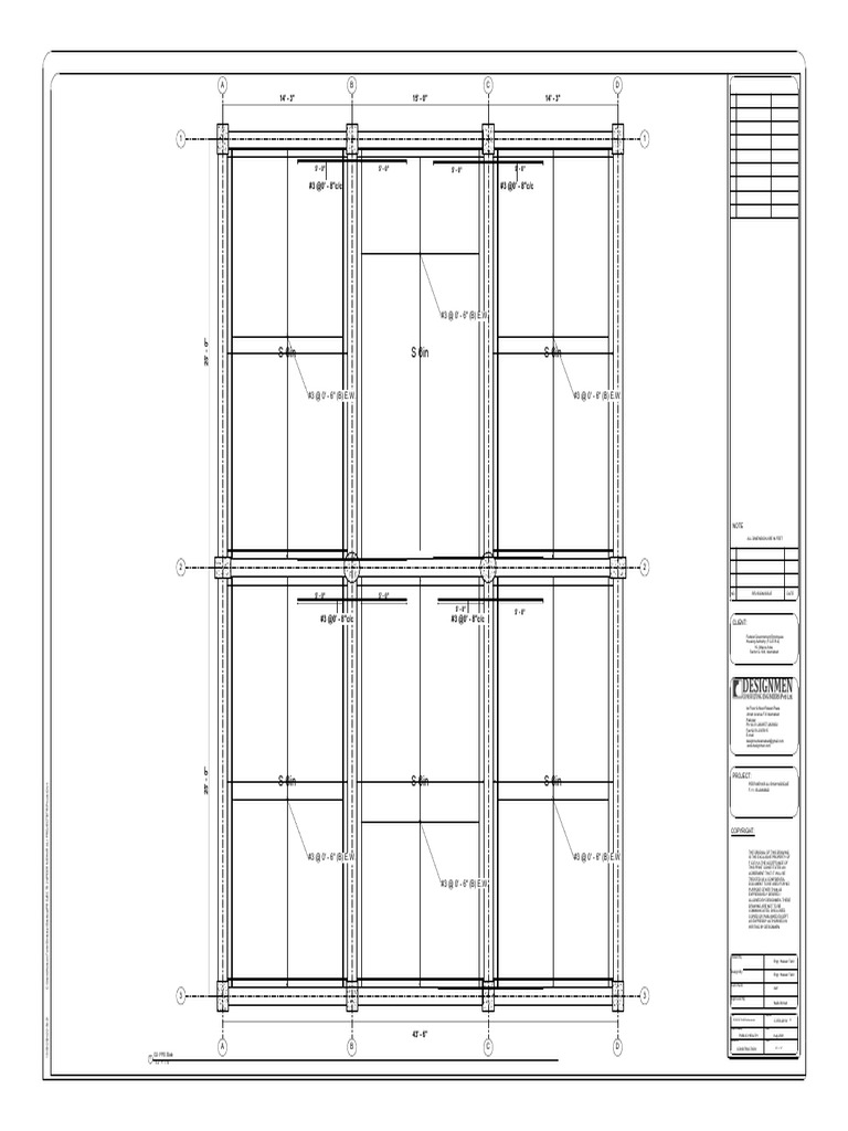 Project2 - Sheet - S2 - FFS-ROOF SLAB Reinforcement | PDF