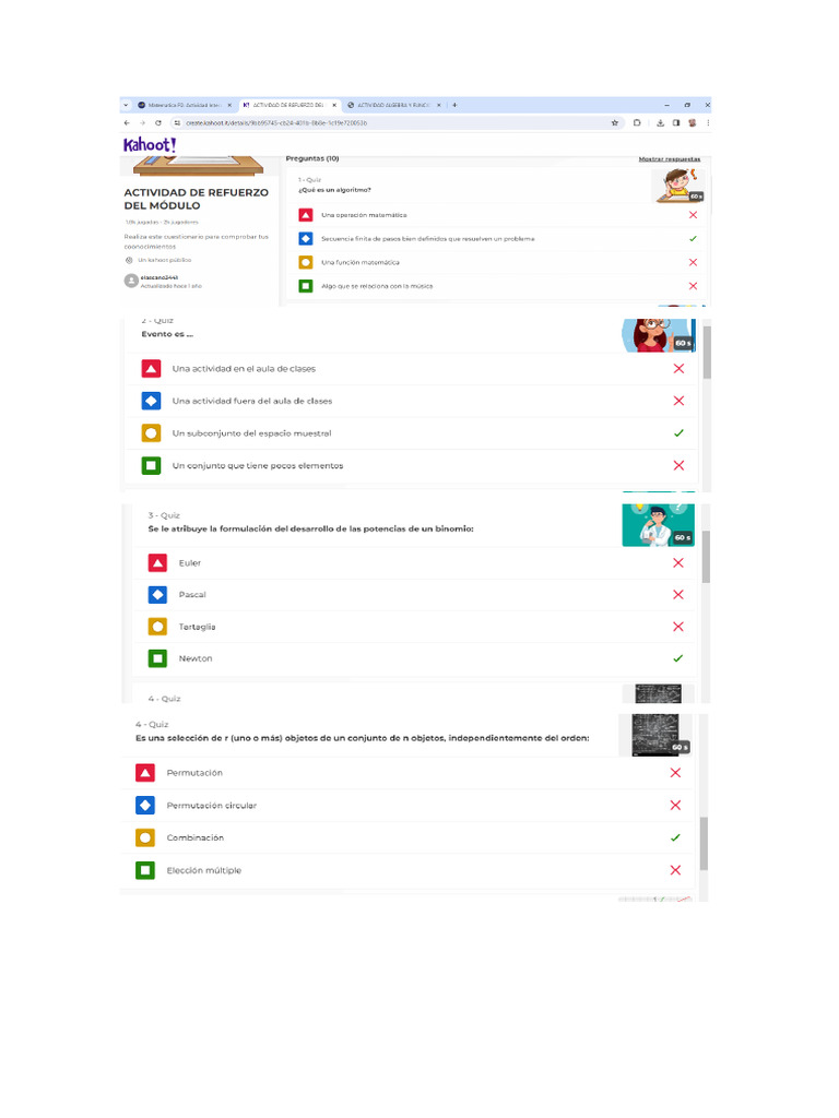 Kahoot ALEX LEMA | PDF