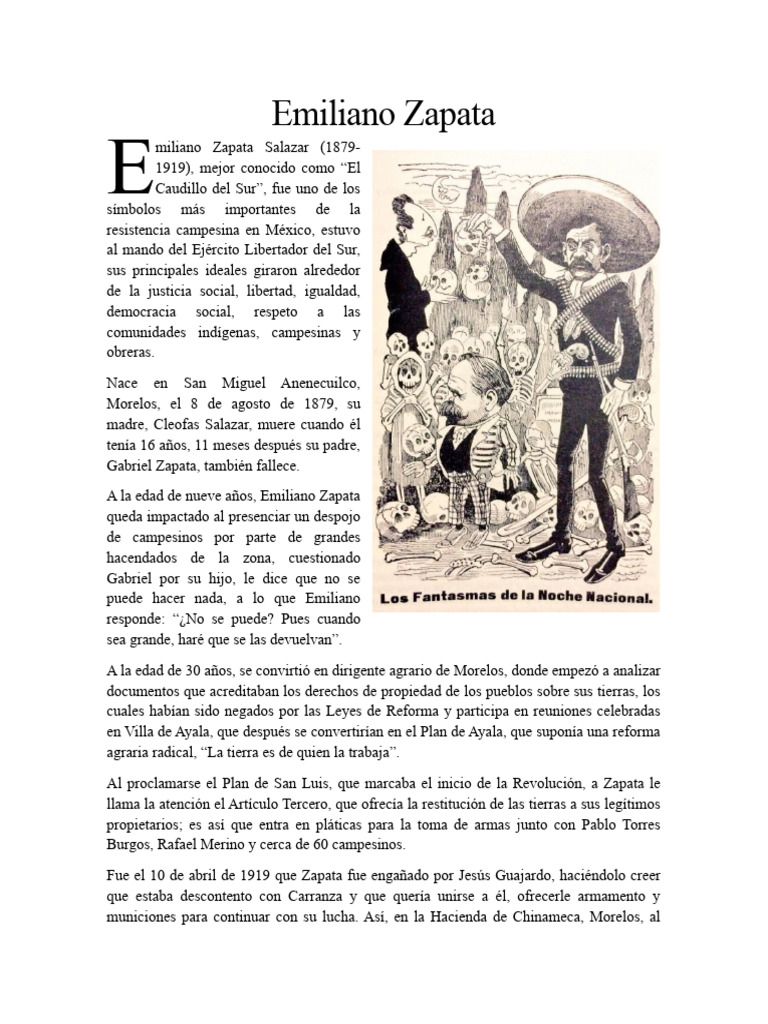 Emiliano Zapata | PDF