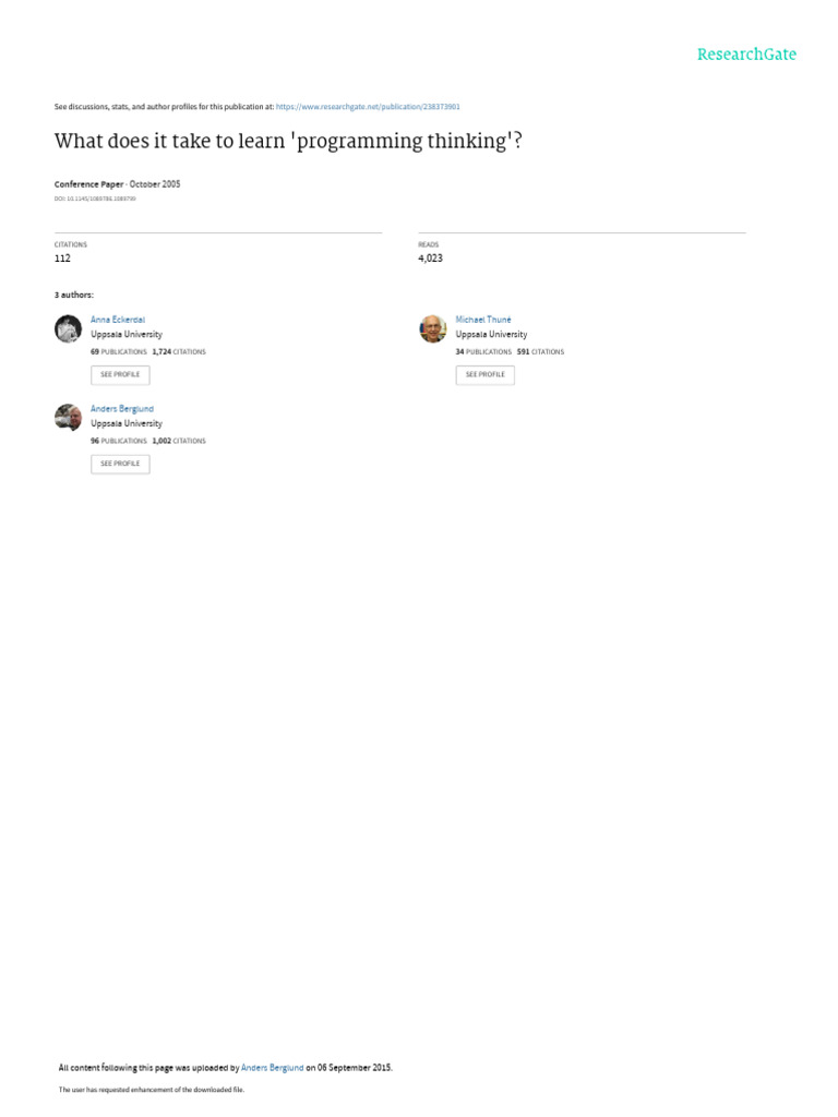 What Does It Take To Learn Programming | PDF | Computer Programming ...