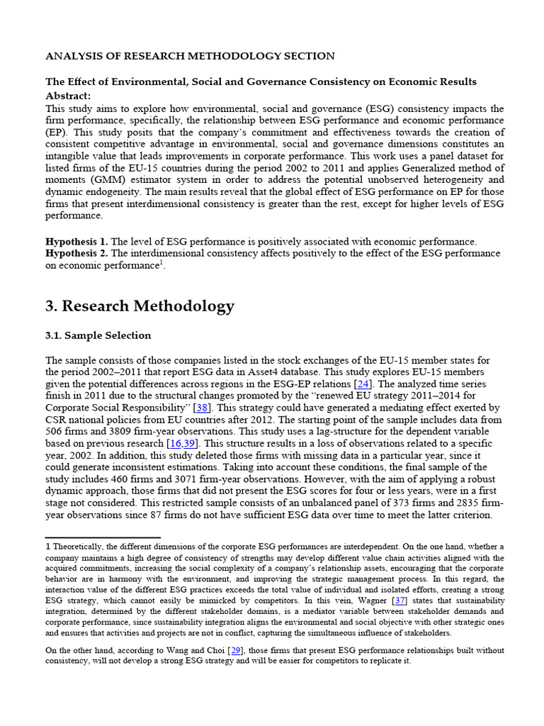 ANALYSIS OF Research Methodology (Shchgelova M.) | PDF | Endogeneity ... ANALYSIS OF Research Methodology (Shchgelova M.) | PDF | Endogeneity ...