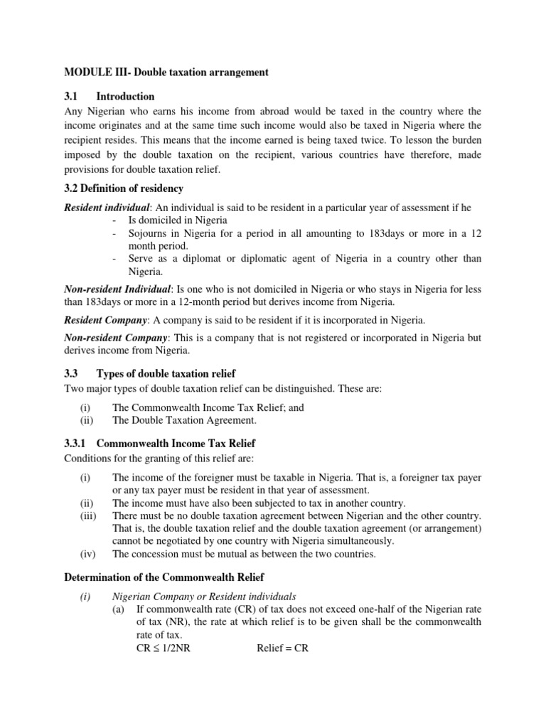 Double Taxation Arrangement | PDF | Double Taxation | Taxes