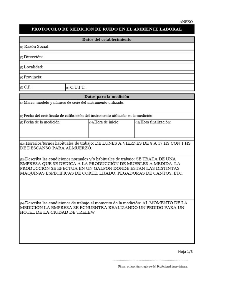 Protocolo de medicion de ruido | PDF | ruido