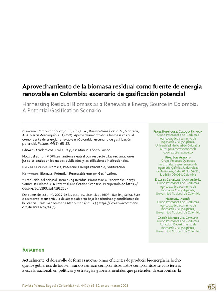 65-82 Biomasa Residual Amhc | PDF | Bioenergía | Recursos energéticos