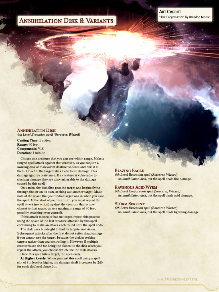 D&D Unleashed - Annihilation Disk | PDF