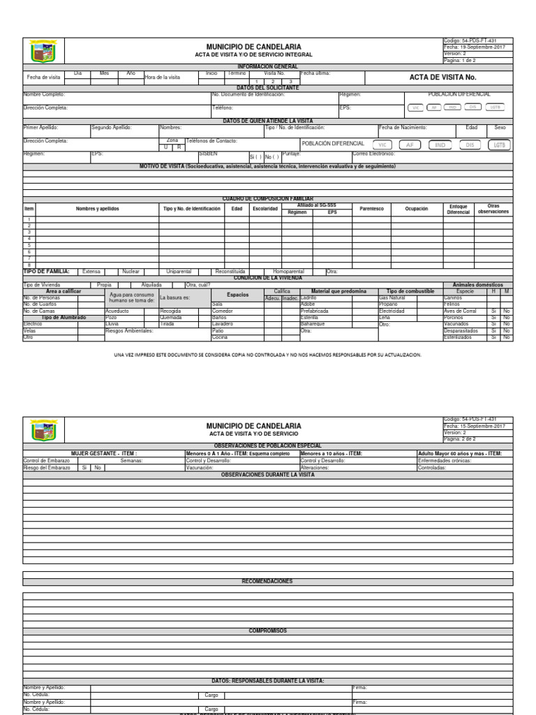 Formato de Focalizacion | PDF
