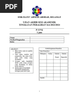 Kertas Exam PJPK t.2 Pat | PDF