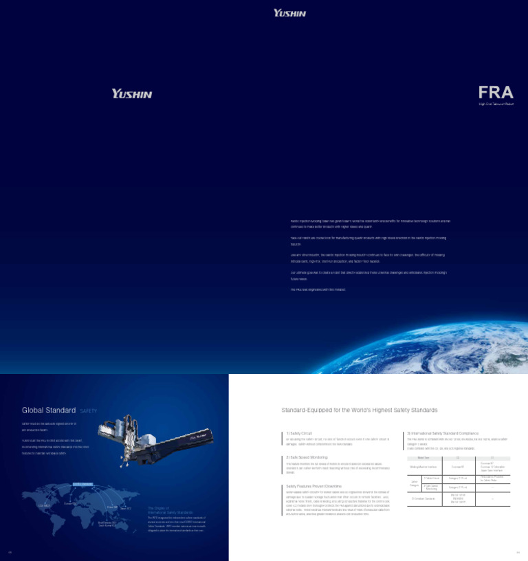 Yushin FRA Robot: Precision & Safety | PDF | Safety | Acceleration
