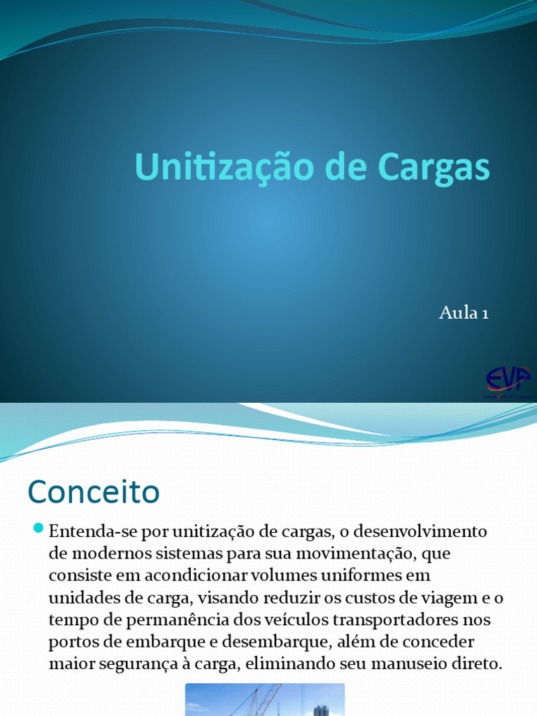 Unitização de Cargas Aula 1 | PDF | Embalagem e rotulagem