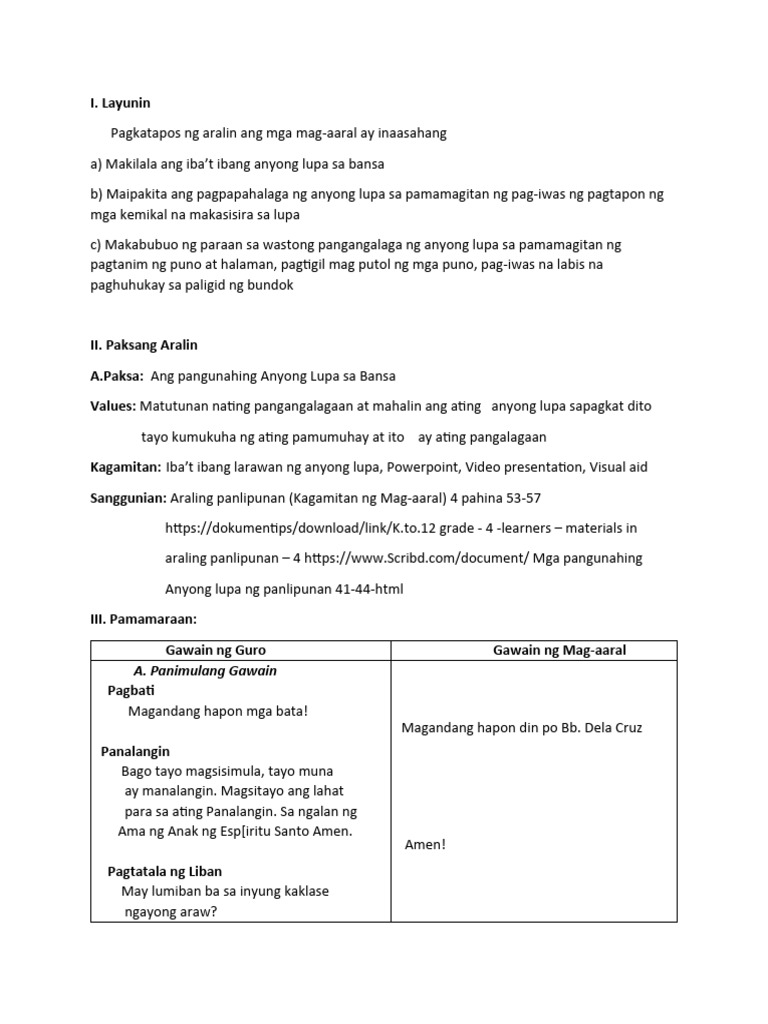 Jurelyn Lesson Plan Final | PDF