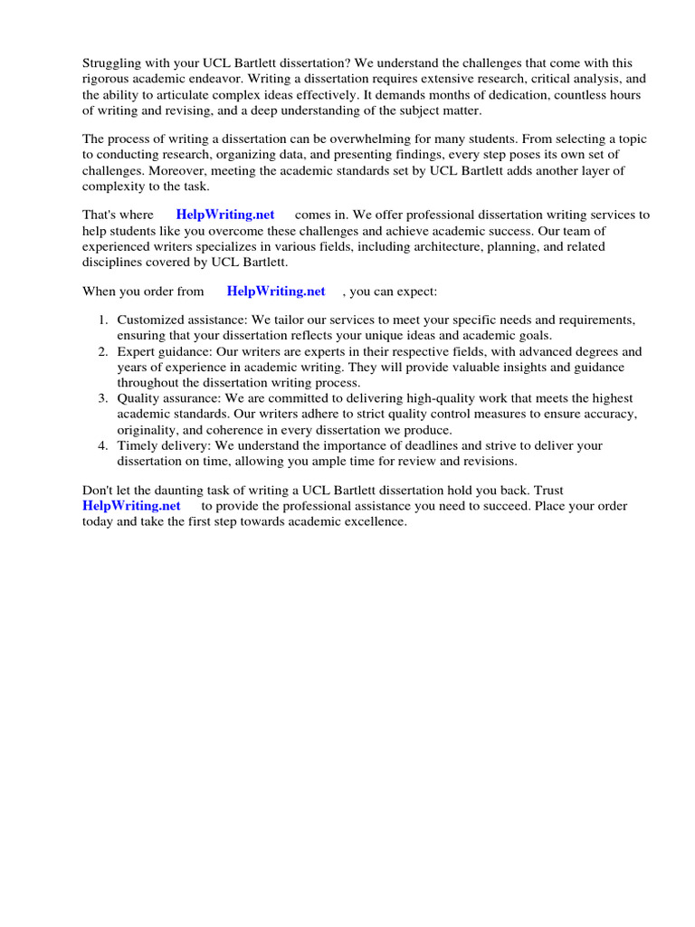 Ucl Bartlett Dissertation | PDF | Thesis | University College London