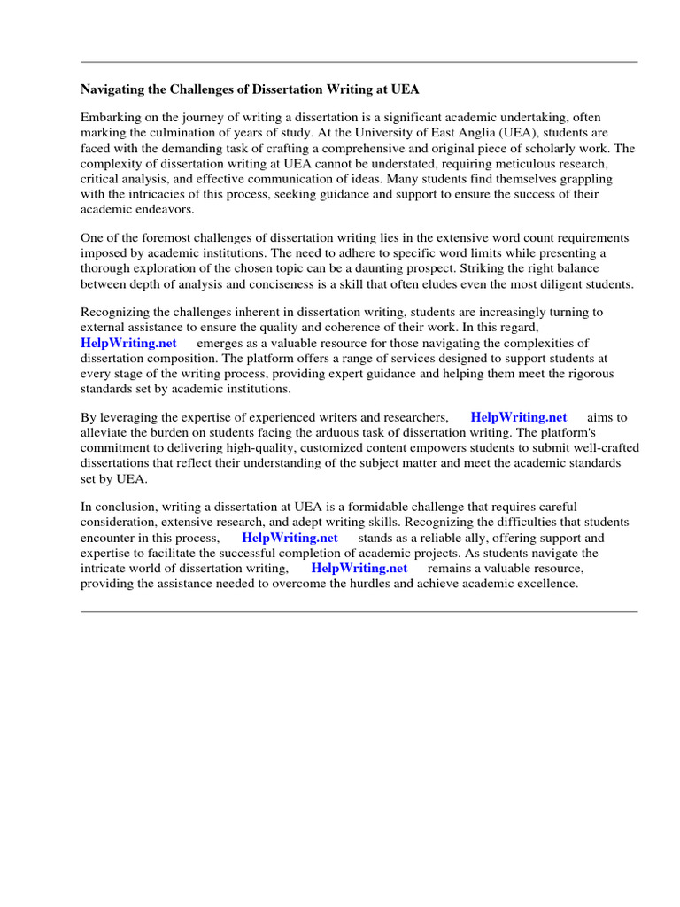 Dissertation Word Count Uea | PDF | Thesis