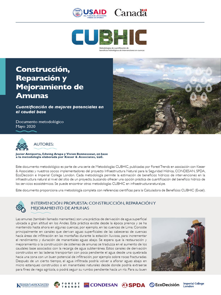 Mejora de Amunas para Aumentar Caudales | PDF | Agua subterránea | Río
