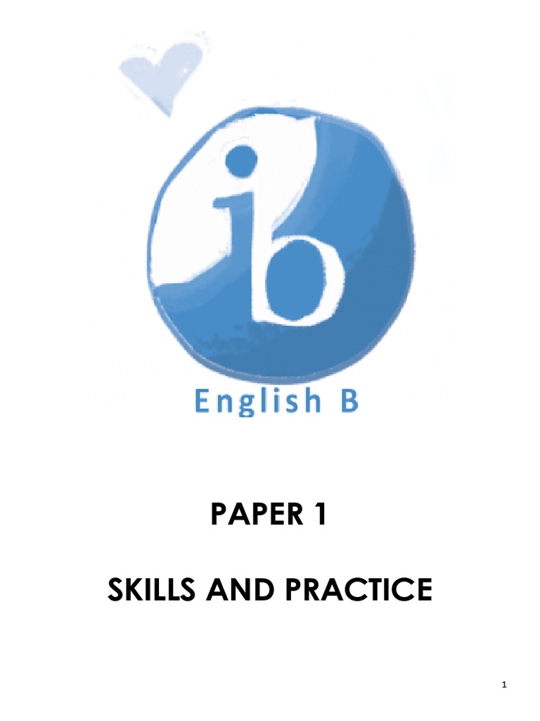IB English B Paper 1 Writing Guide | PDF | Rhetoric | Essays
