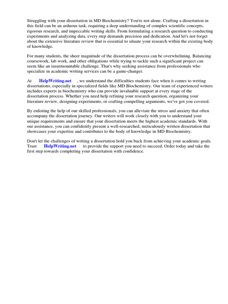 Dissertation Topics MD Biochemistry | PDF | Thesis | Atherosclerosis