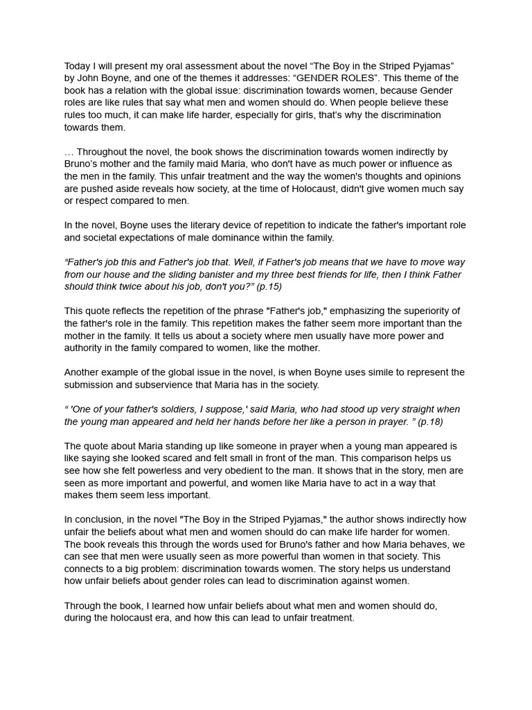 Oral Assessment #4 | PDF