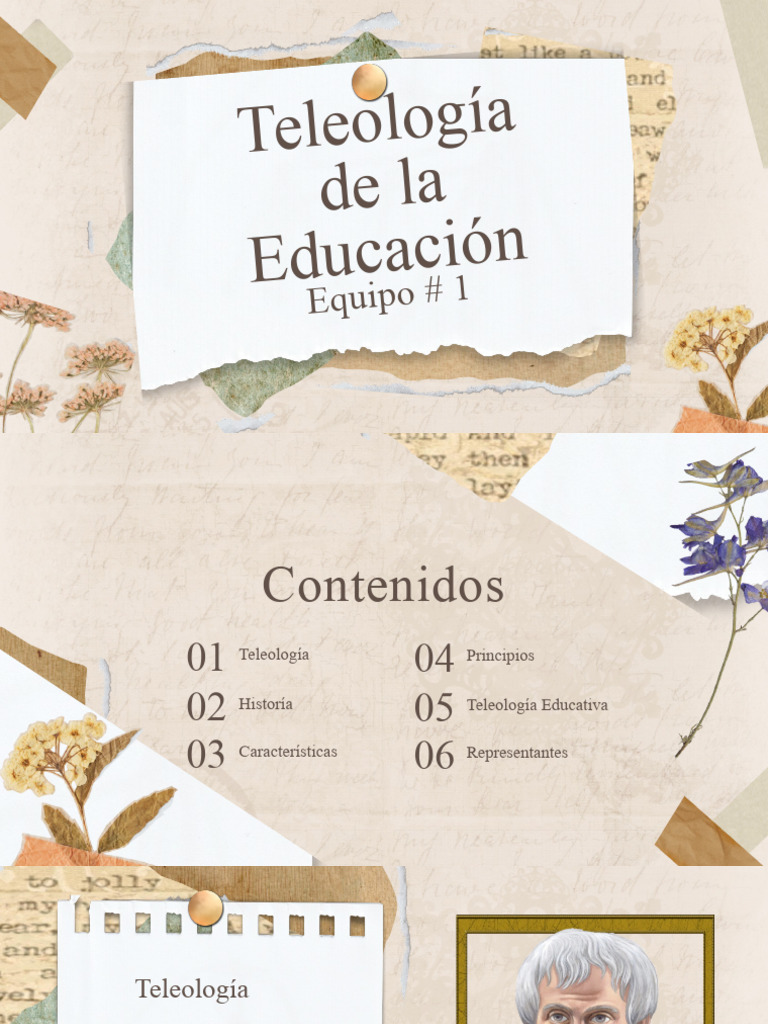 Teleología en la Educación: Principios y Fines | PDF | Metafísica