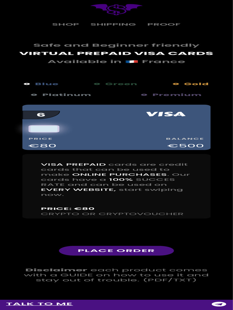 Virtual Prepaid Visa Cards | PDF