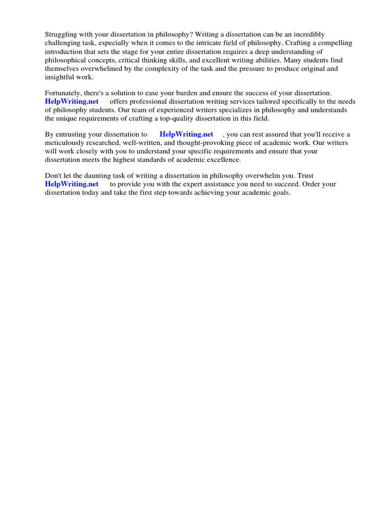 Dissertation Philo Exemple Dintroduction | PDF | Liberal Arts Education