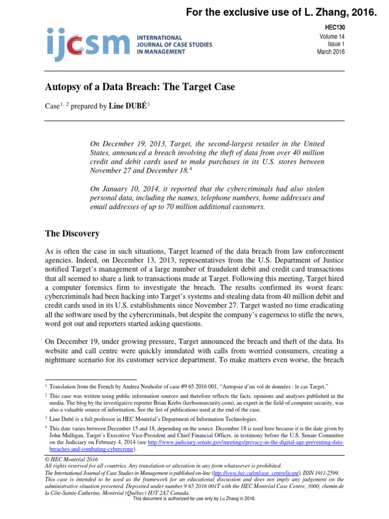 Autopsy of a Data Breach | PDF | Computer Security | Security