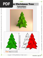3D Cardboard Tree 1 | PDF | Leaf | Trees