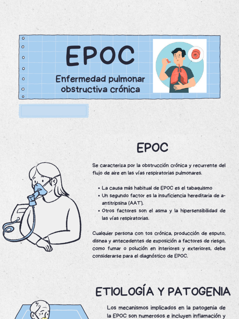 EPOC | PDF | Enfermedad pulmonar obstructiva crónica | Bronquitis
