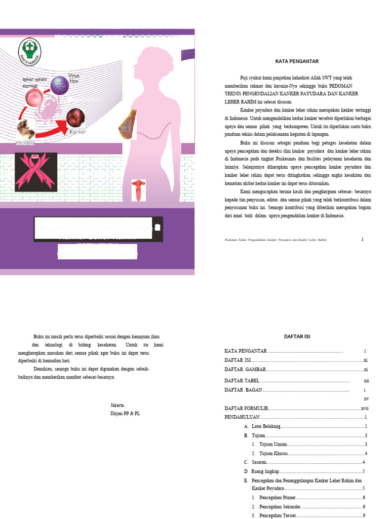 Pedoman Teknis Pengendalian Kanker Payudara Kanker Leher Rahim | PDF
