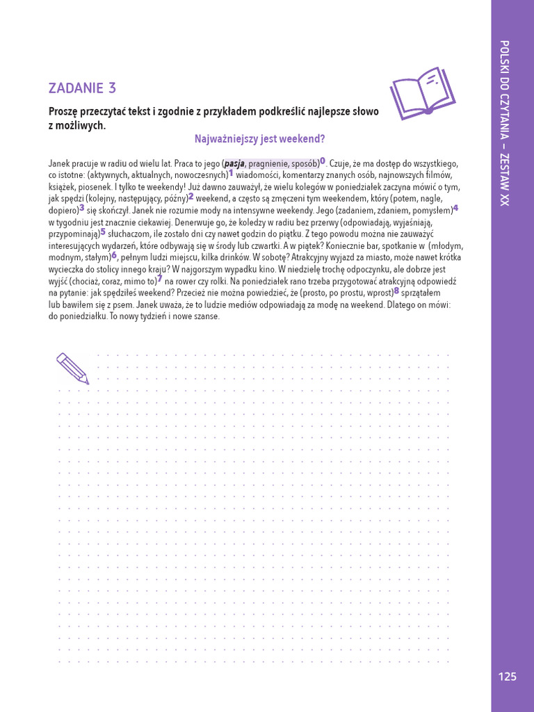 Polski Do Czytania Najwazniejszy Jest Weekend | PDF