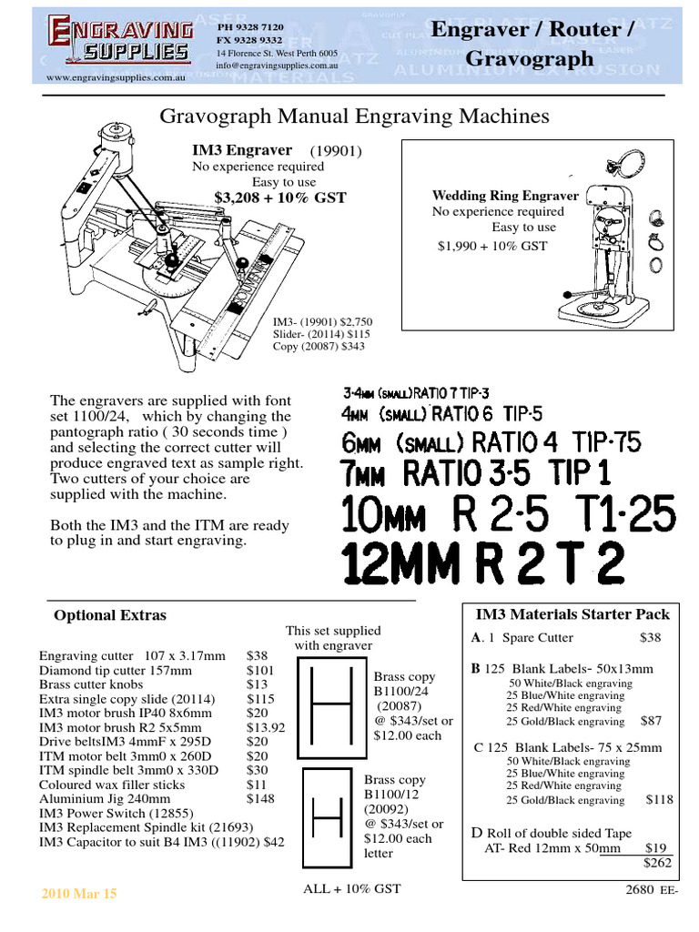 2680_Manual engraving machine | PDF | Engraving