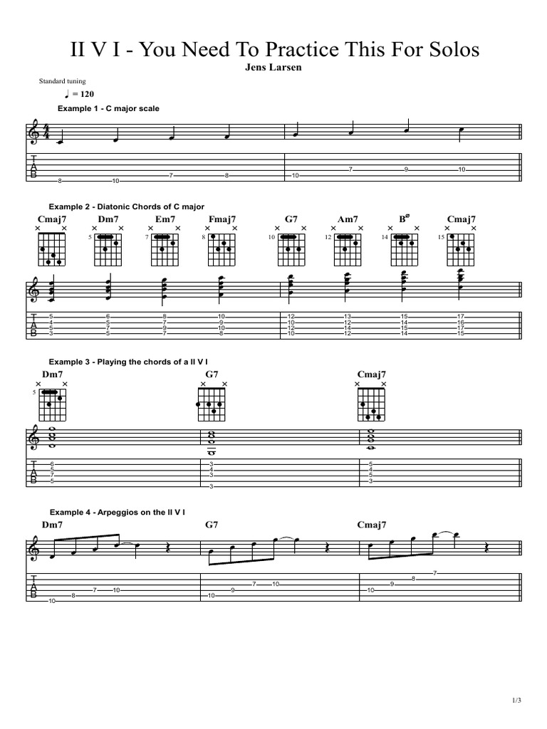 II V I You Need To Practice This For Solos | PDF | Chord (Music ...