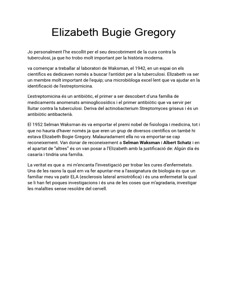 Elizabeth Bugie Gregory | PDF