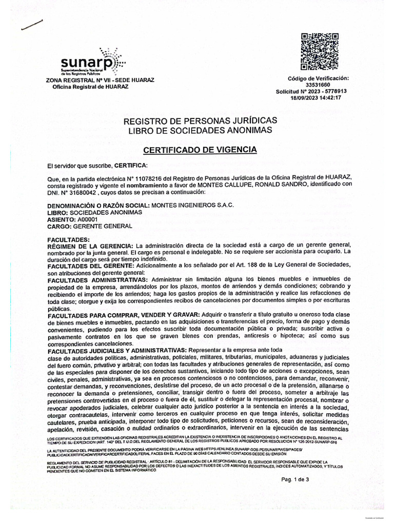 Vigencia de Poder | PDF