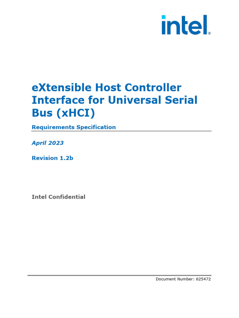xHCI Rev1 2b | PDF | Usb | Computer Architecture