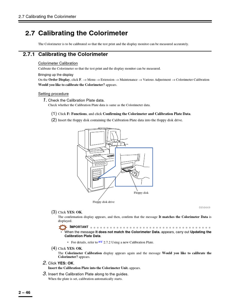 Colorimeter Calibration | PDF | Calibration | Floppy Disk