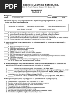 DLP - Filipino 4 - q4 - Week 2 - Panghalip Pamanggit | PDF