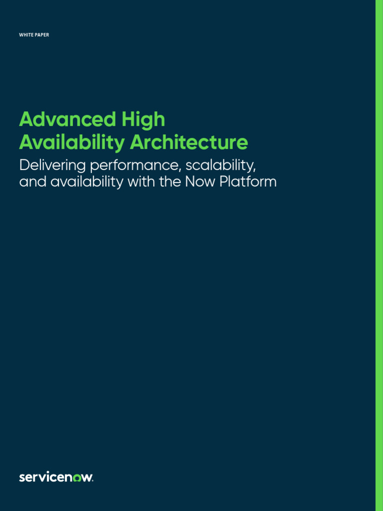 WP SN Advanced High Availability Architecture | PDF | Backup | Databases WP SN Advanced High Availability Architecture | PDF | Backup | Databases
