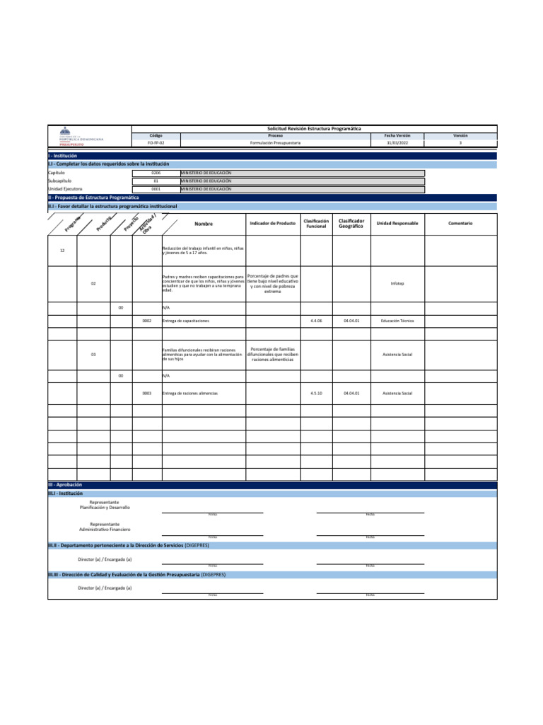 Grupo 03 - Ficha de Estructura Programática | PDF | Calidad (comercial)
