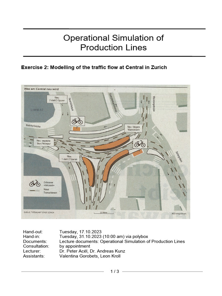 OSPL 01 Exercise 3 - en - 2023 01 Exercise2 - 2023 - en | Download Free PDF | Simulation | Traffic