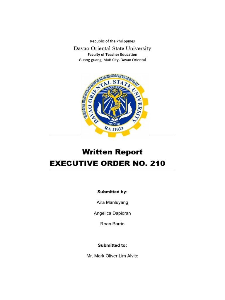 EL-104_WRITTEN-REPORT | PDF | Secondary Education