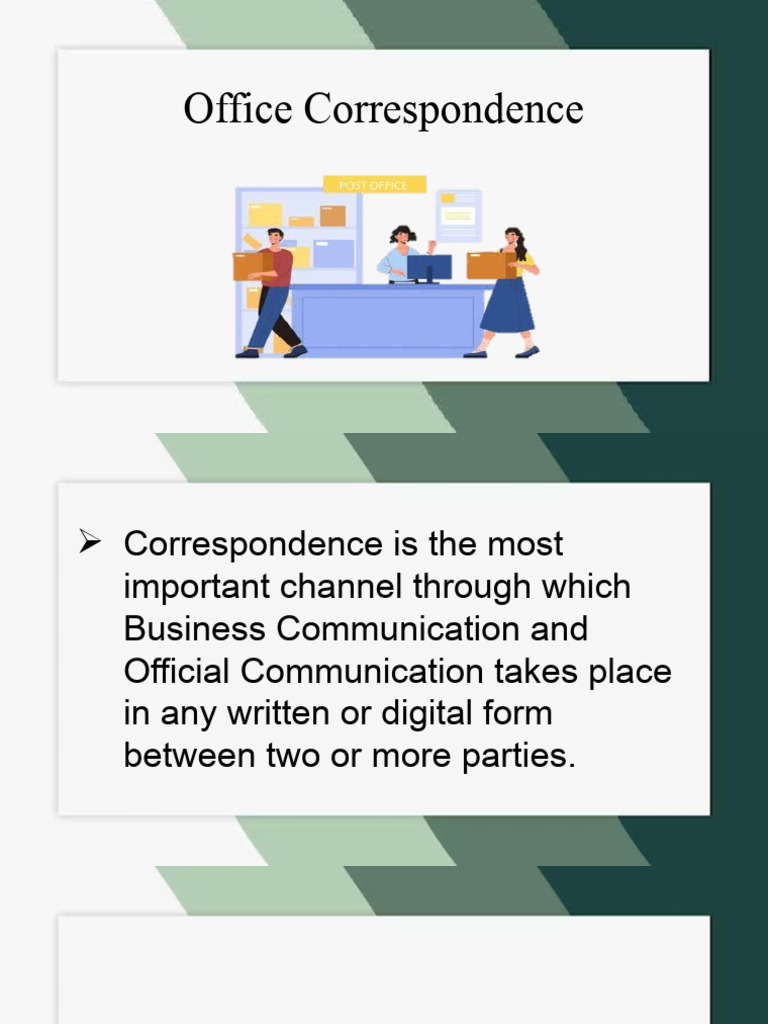 Different Types of Office Correspondence | Download Free PDF ...