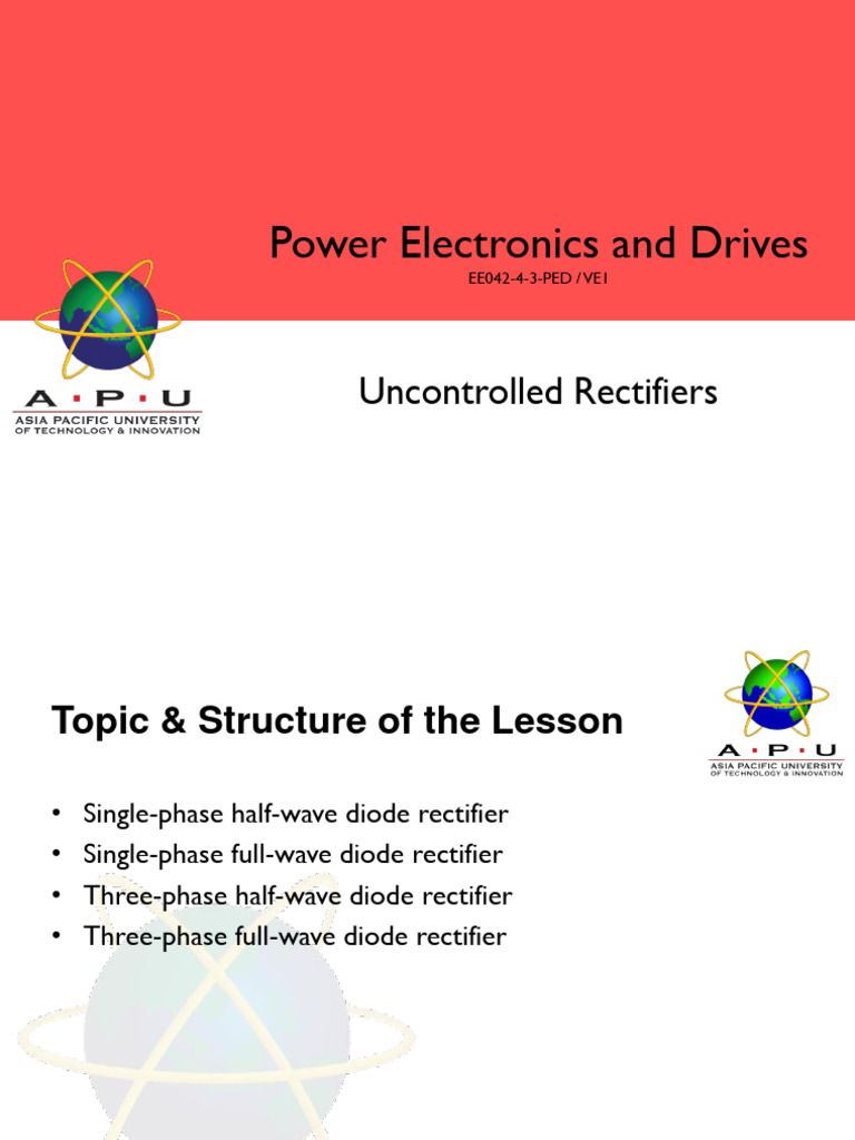 Chapter 4-Uncontrolled Rectifiers | Download Free PDF | Rectifier | Power Electronics