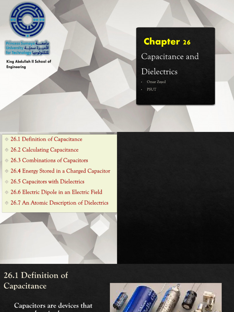 Chapter 26 Capacitance | PDF | Capacitor | Capacitance